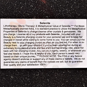 CHARGED Natural Pahoehoe Lava Stone Crystal Essential Oil Diffuser 12mm Bracelet Selenite Charger (12mm Bead Bracelet)