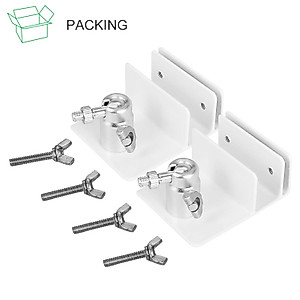 Gutter Mount for Arlo Pro Pro 2 Pro 3 Pro 4, Arlo Ultra & Ultra 2 and Arlo Essential Spotlight, Adjustable Weatherproof Aluminum Alloy Mount Bracket for Your Arlo Surveillance Camera (2 Pack, White)