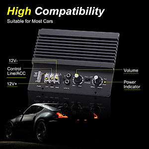 YaeCCC 1000W Car Audio High Power Amplifier Amp Board Powerful Bass Sub woofer Board 12V