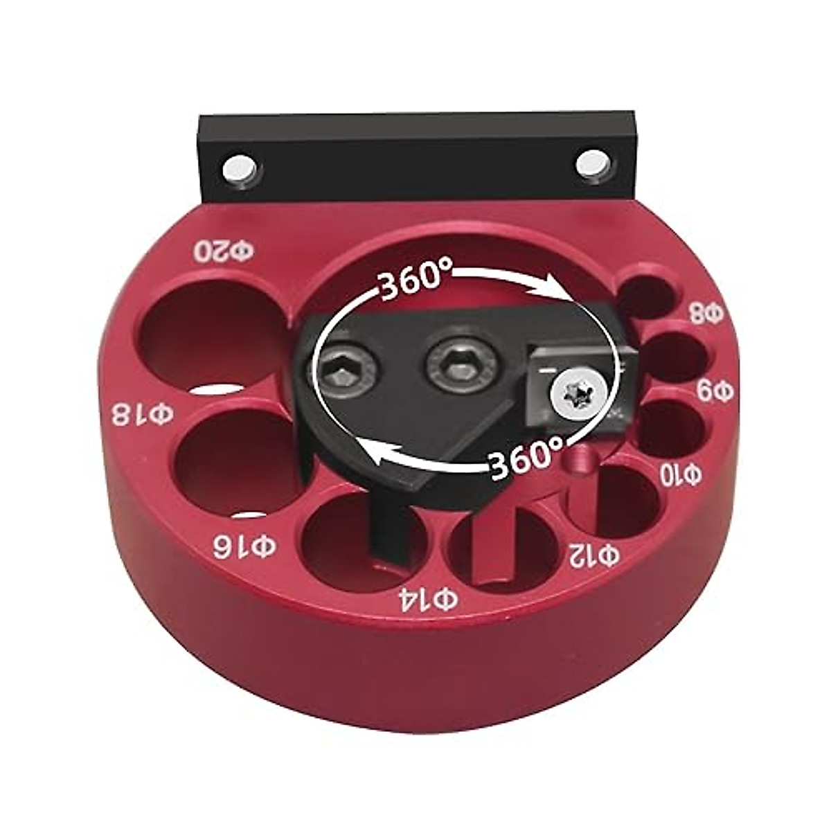 Dowel Maker Jig Kit, Metric 8mm to 20mm Adjustable, with Carbide Blade, Electric Drill Milling Dowel Round Rod Auxiliary Tool