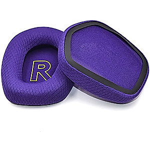 Replacement Ear Pads Ear Cushion Earpads for Logitech G733 G 733 Lightspeed Wireless Gaming Headset, Headphones Earpads with Memory Foam Purple