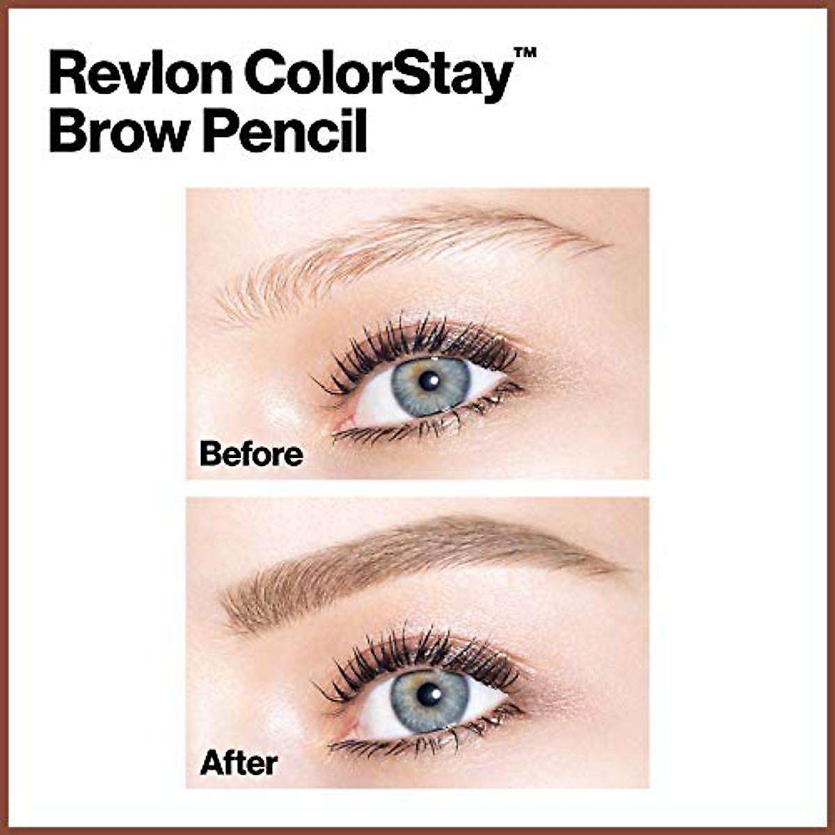 Eyebrow Pencil by Revlon, Colorstay Eye Makeup with Eyebrow Spoolie, Waterproof, Longwearing Angled Precision Tip, 205 Blonde, 0.01 Oz