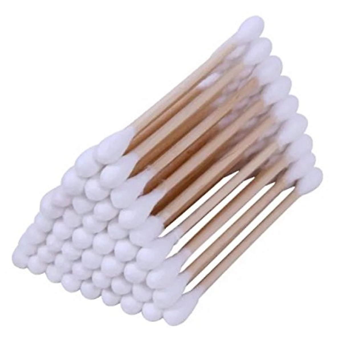 Wooden Stick Cotton Swabs Qtips XMHF Double Tipped With Cotton Heads- Multipurpose, Safe, Highly Absorbent & Hygienic
