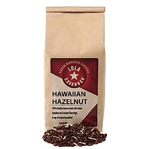 Lola Savannah Hawaiian Hazelnut Whole Bean Caffeinated Coffee, 2lb