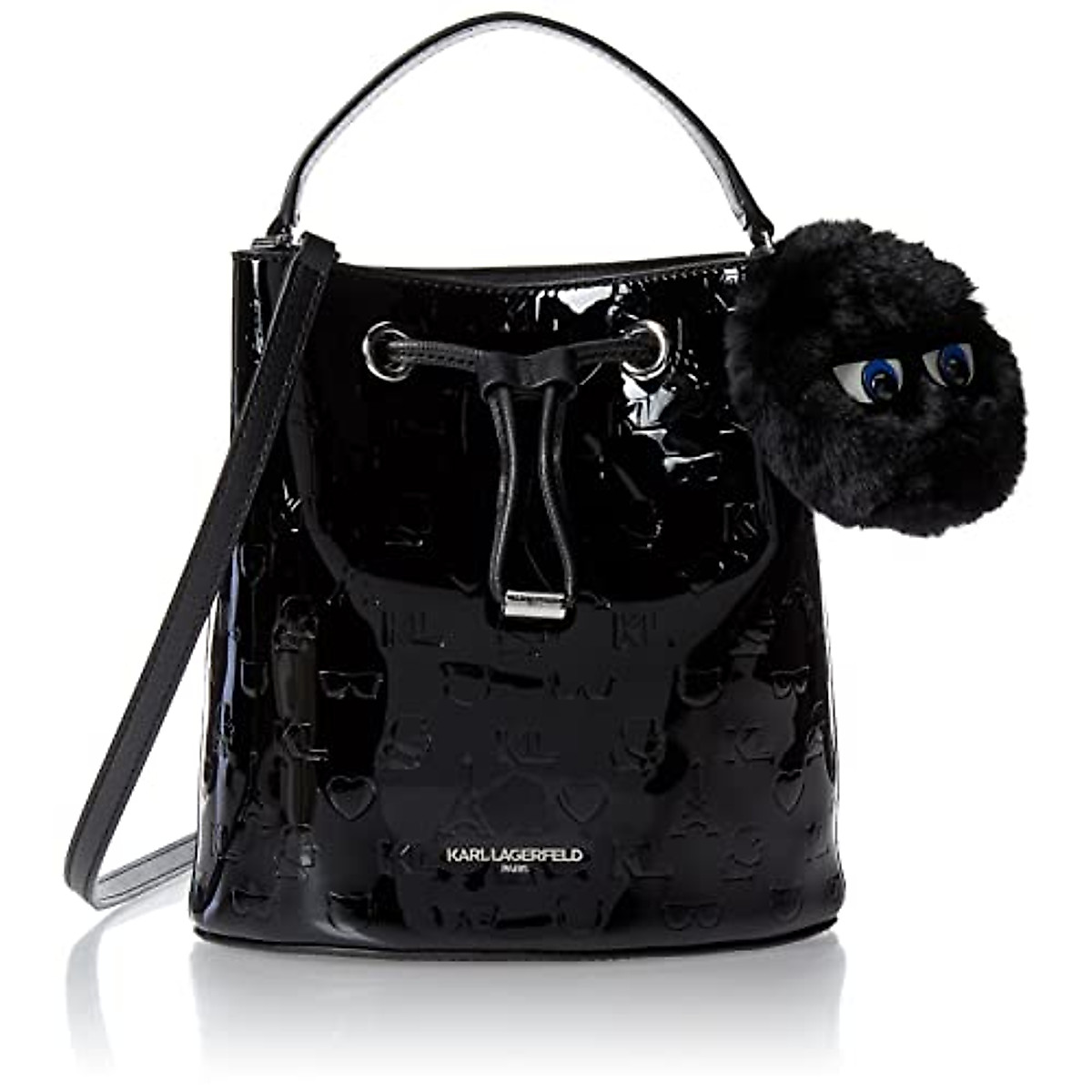 Karl Lagerfeld Paris womens Maybelle Camera Crossbody Cross Body, Black Maybelle, One Size US