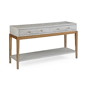 Bassett Mirror Perrine Console, Soft Graphite