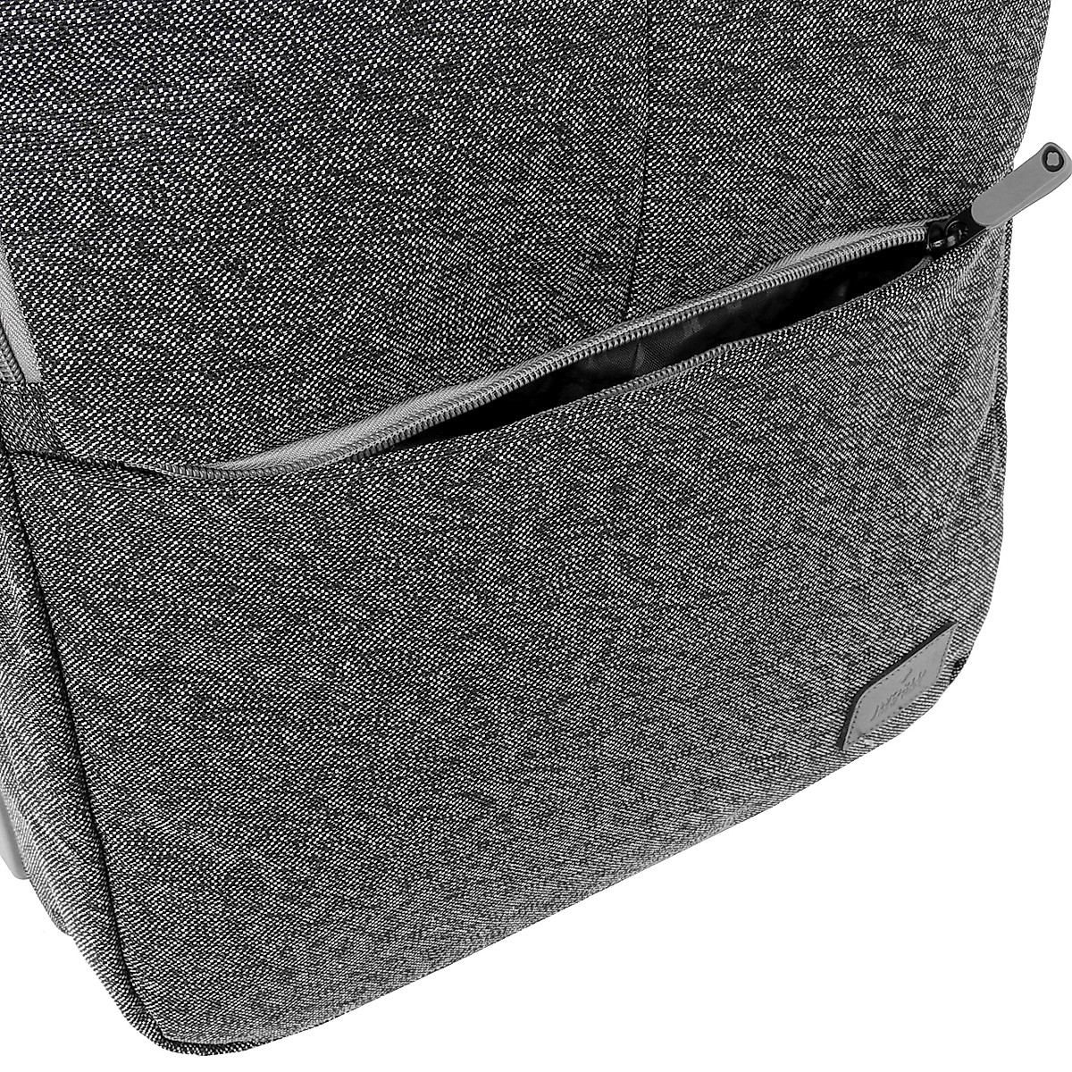 J World New York Rover Carry-On Backpack w/Wheels. Rolling Laptop, Grey, One Size