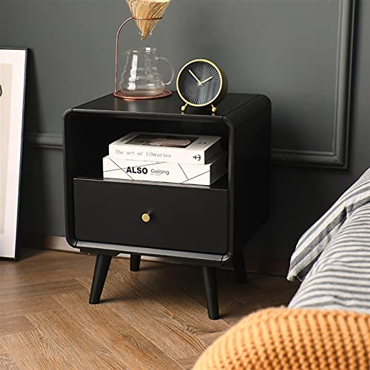 HIGOH Bedside Table Bedside Table Bedroom Storage Cabinet Storage Cabinet Bedside Table