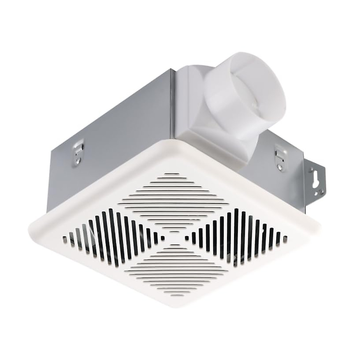 Tech Drive Very Quiet 50CFM 1.2Sone Bathroom Ventilation and Exhaust Fan,3inch duct, Ceiling or Wall Mounted Fan, Easy to Install