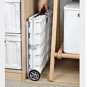 Collapsible Outdoor Storage Box with Cover 45L Foldable Camping Box Portable Trunk Car Grocery Case