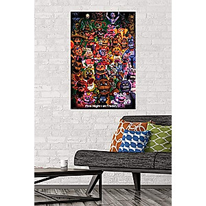 Trends International Five Nights at Freddy's - Ultimate Group Wall Poster, 22.375" x 34", Unframed Version