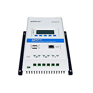 EPEVER MPPT Solar Charge Controller 30A 12V 24V Auto Max PV 100V Solar Panel Charger DS2 + UCS Intelligent Modular Regulator for Sealed AGM Gel Flooded LiFePO4 Battery (30A,Triron3210N)