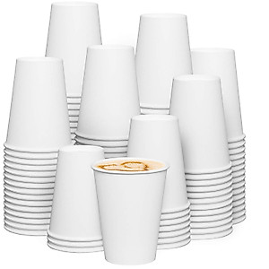 [300 Count - 12 oz.] White Paper Hot Coffee Cups