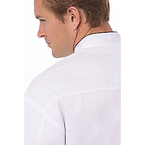 Chef Works Men's Sicily Executive Chef Coat, White, X-Large