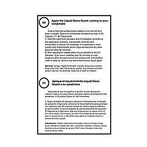 Liquid Glass Guard Rain Repellent and Windshield Protection - SiO2 Nano Technology (Single Pack-6 Month Treatment)