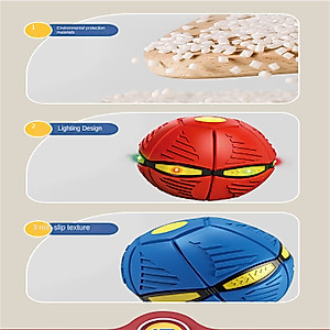 DDCHEN Flying Saucer Ball,UFO Saucer Balls, UFO Magic Ball, Suitable for Boys and Girls Outdoor ABK-41 0