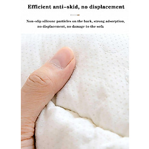 Funnyfuzzy Cream-Coloured Large Plaid Square Pet Mat Bed Couch Cover,Dog Blankets for Large Dogs, Funny Fuzzy Couch Cover,Waterproof Blanket Dog Bed Cover Pet Blanket