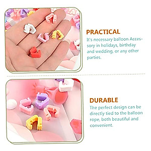 Amosfun 500 Pcs Balloon Seal Clip Balloon Rings Buckle Balloon Connector Clip Balloon Arch Clip Sports Balloons Sealing Balloon Clip Balloon Arch Folder Balloon Ties Arched Set Plastic