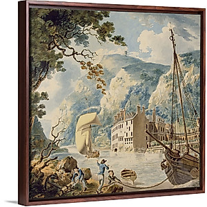 SYSMYXGS Paint by Numbers for Adults, Easy Drawing DIY Oil Canvas Painting Kits with Brushes, Acrylic PigmentHome Decor Gifts — Avon Gorge and Bristol Hotwell by Joseph Mallord William Turner