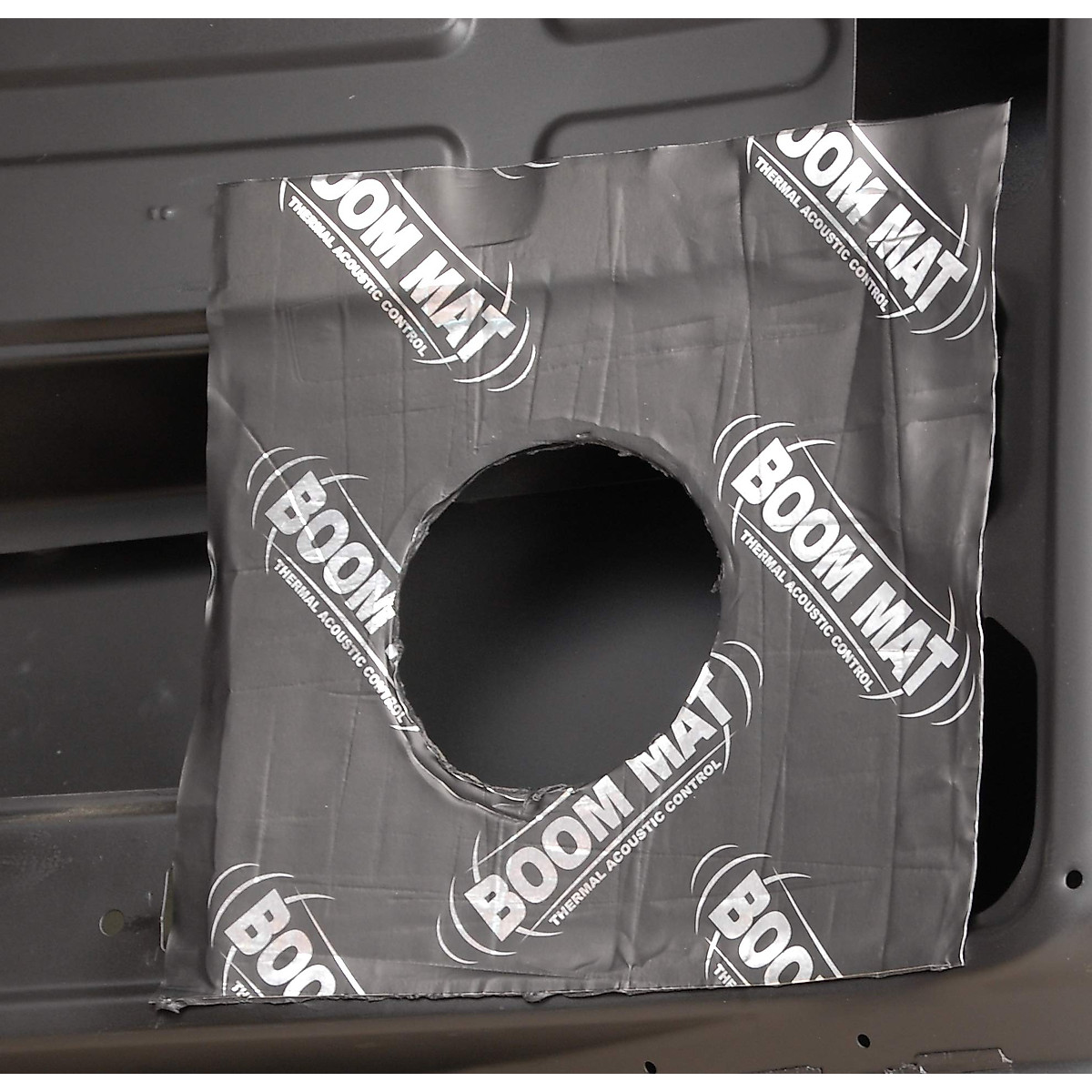Design Engineering 050330 Boom Mat Speaker Baffles, 6.5" Round (Pack of 2), Black