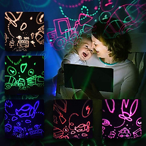 MINGKIDS Night Light for Kids,2 in 1 Rotating Projector Lamp with Dino&Vehicles Theme,Baby Night Light Ceiling Projector for Bedroom Kids Room Decor