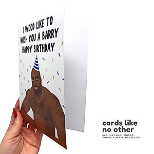 Sleazy Greetings Funny Birthday Card Meme For Him Or Her | Barry Wood Happy Birthday Card