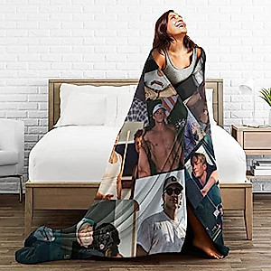 Uilove Drew Starkey Multifunctional Air Conditioning Throw Blanket Super Soft, Fluffy, Warm, Cozy, Plush, Fuzzy, Thick, for Couch, Sofa, Living Room or Bed 80Inx60In, Black, 80 in x 60 in