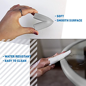 Furniture Edge and Corner Guards | 30 ft Bumper 8 Adhesive Childsafe Corners | Baby Child Proofing Set