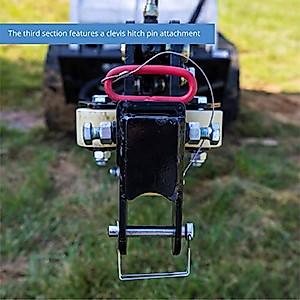 Titan Attachments 20 FT Economy Telescoping Hydraulic Skid Steer Truss Boom with 120-inch Reach