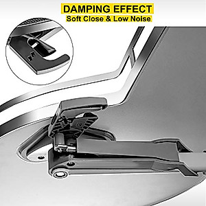 VEVOR Swing Right Blind Corner Cabinet Pull Out for 36 inch Cabinet, 2 Tier Swing Tray Blind Kitchen Cabinet, Soft Close Cloud Blind Organizer for Left Handed Open Blind Corner Cabinet