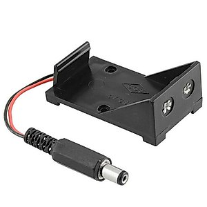 Gump's grocery 2PCS 9V Battery Holder Box Case Wire Plug 5.5 * 2.1mm for Arduino UNO R3