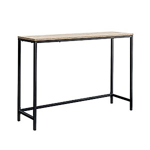Sauder North Avenue Sofa Table, L: 41.50" x W: 11.50" x H: 28.03", Charter Oak Finish & North Avenue 3 Shelves Bookcase, Charter Oak Finish, L: 23.47" x W: 11.50" x H: 30.47"