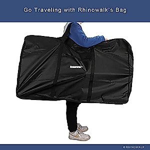 Rhinowalk Folding Bike Carry Bag 26 Inch Thick Bicycle Transport Storage Case Bike Travel Bag for Air Travel,Transport,Shipping Professional Cycling Accessories