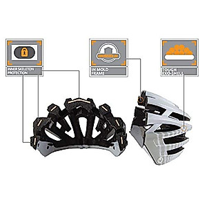 Demon Bike Helmet, 11.5 OZ Weightless Edition, 25 High Flow Air Vents, Removable Visor, Washable Fit Pads, Patented Fidlock Self Closing Buckle