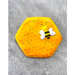 Hexagon Cookie Cutter, 3" Made in USA by Ann Clark