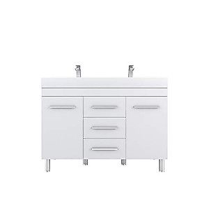 Alya Bath Ripley Bathroom Vanity, 48, White