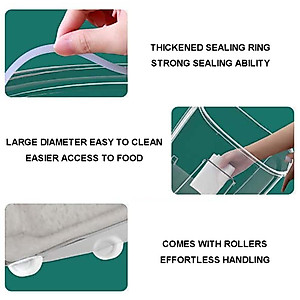 Rice Storage Container, Kitchen Rice Container, Sealed Rice Storage Container, Dog Food Container, Dog Food Storage Container, Rice Dispenser 25 pounds is Suitable for Whole Grains, pet Food