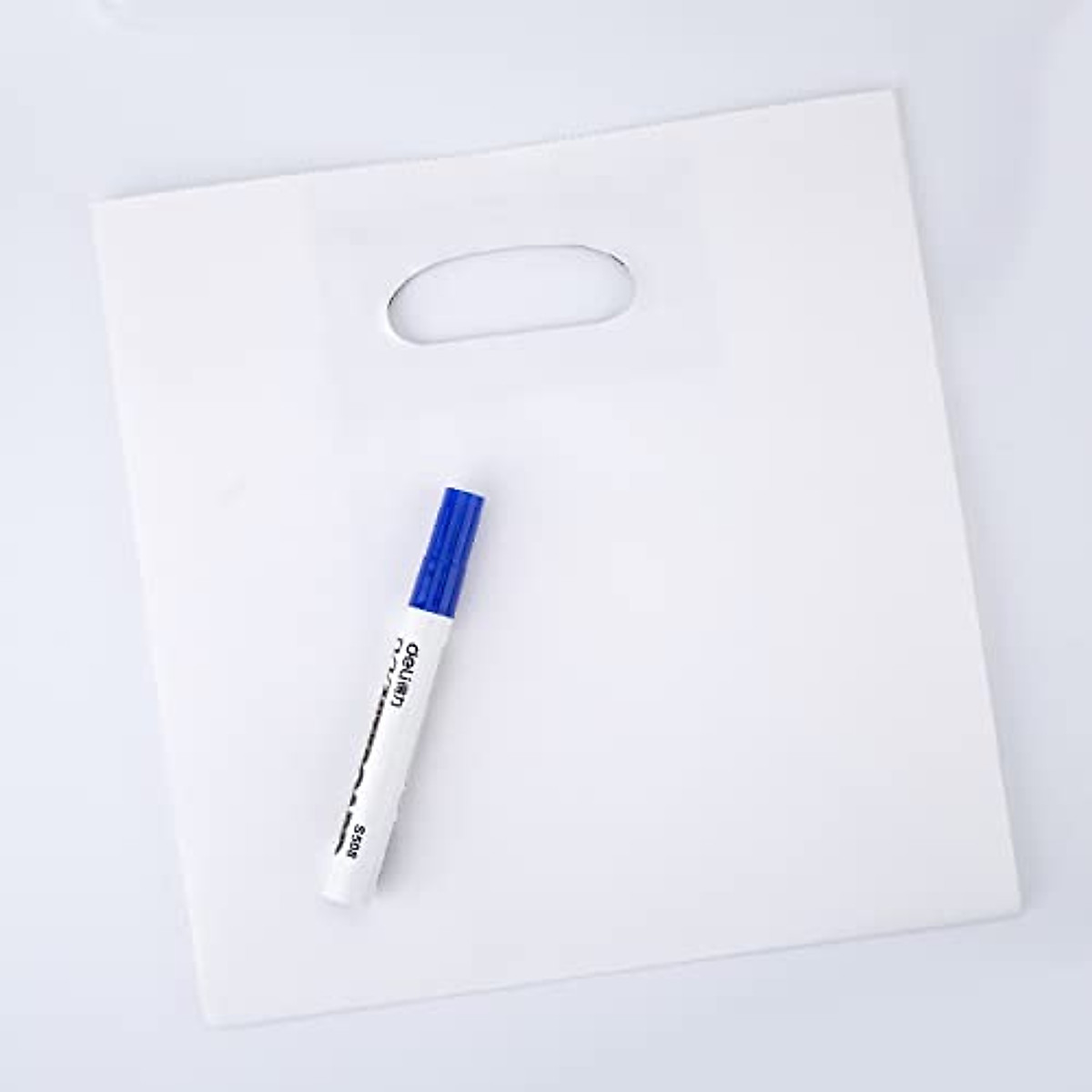 RNORRI White Gift Bags 11 x 6 x 11 Inch - 50Pcs Paper Bags with Die Cut Handles, Shopping Bags For Business, Party Bags For Birthday, White Bags Bulk