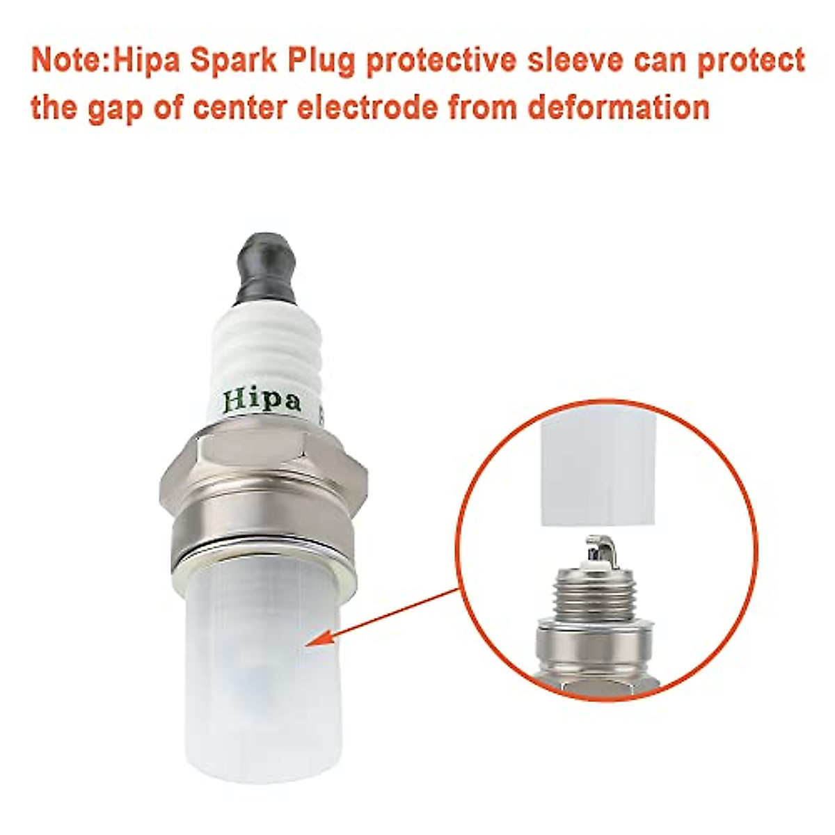 Hipa Nickel Standard Spark Plug Replace for NGK BPMR7A Champion RCJ7Y STHIL 017 018 MS170 MS180 MS290 MS310 MS390 029 039 Chainsaw(4 Pack)