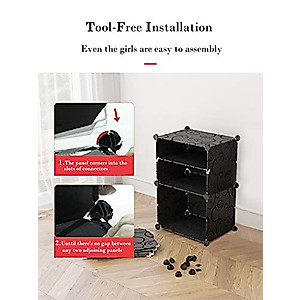 C.G Life 6-Tiers Stackable 24-30 pairs Freestanding Shoe Storage Cabinets with Adjustable Shelving,Withe Shoe Shelf Organizer for Bedroom, Closet, Entryway, Dorm Room,Garage,Shoe Rack have 6 cubes