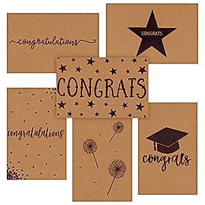36 Pack Assorted All Occasion Cards with Envelopes in 36 Unique Designs for Birthdays, Congratulations, Sympathy, Thank You (Kraft Paper, 4x6 In)