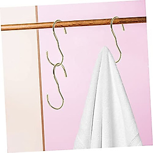 NOLITOY 8 Pcs s Hook Over Door Hanger Belt Hooks for Closet Hooks for Bags Wardrobe Bag Hanger Purse Hook Door Purse Hanger Closet Purse Hanger Bag Type Stainless Steel Pole Hook