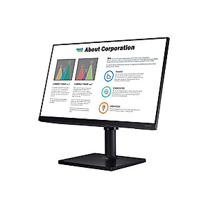 Samsung Business FT450 Series 27 inch 1080p 75Hz IPS Computer Monitor for Business with HDMI, DisplayPort, USB, HAS Stand (F27T450FQN) (Renewed)