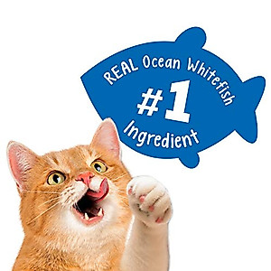 Friskies Purina Made in USA Facilities Cat Treats, Party Mix Beachside Crunch - (4) 30 oz. Pouches