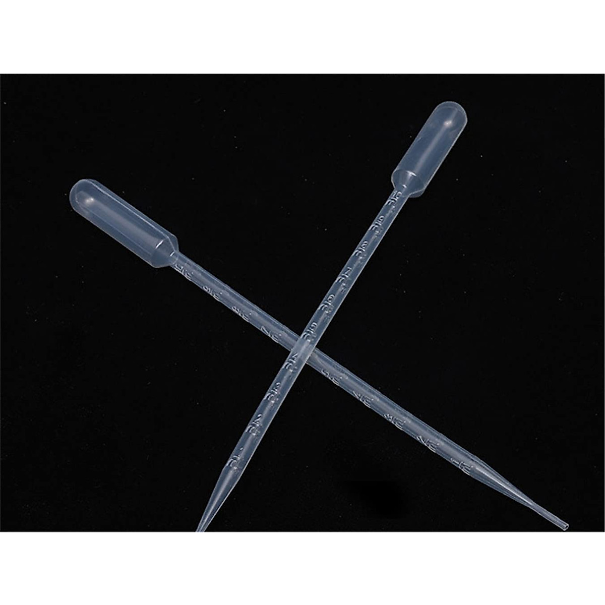 50Pcs 3Ml Transfer Pipette Graduated Dropper Convenient