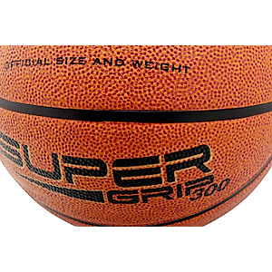 Champro Easy Grip Rubber Basketball, Official (Brown, Regulation)