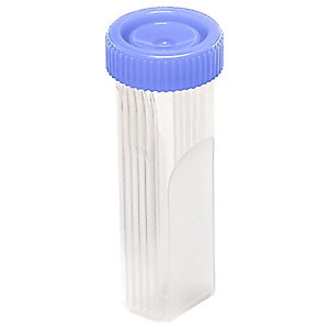 Caplugs Evergreen 240-5400-L8K – Slide-Fix™ Slide Jars, 1000 Pack, 4 Places, Diameter 30 mm x Height 98 mm, Lavender Polyethylene Caps, Natural Polypropylene Co-Polymer Jars, Medical, Labware