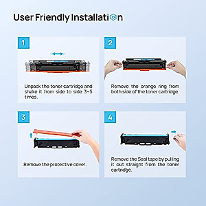 054H Toner Cartridge Compatible Replacement for Canon 054H 054 Compatible with MF644cdw LBF622Cdw MF642Cdw LBP621Cw LBP623Cw MF641Cw Printers (BCMY, 4 Pack)