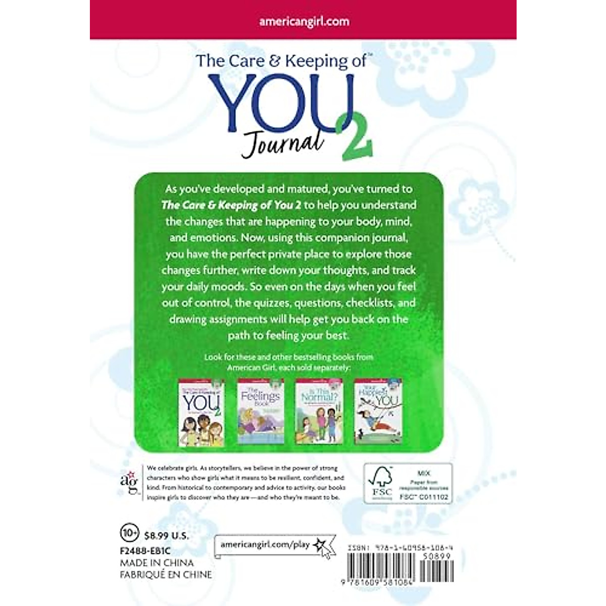 The Care and Keeping of You 2 Journal (American Girl® Wellbeing)