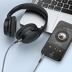 3.5mm to 2.5mm Aux Audio Cable (5FT),Replacement Audio Cord Compatible with SoundTrue Soundlink Bose 700 QuietComfort QC45 QC35II QC35 QC25 Noise Cancelling Headphones,NC700 On-Ear 2 OE2 OE2i (Grey)